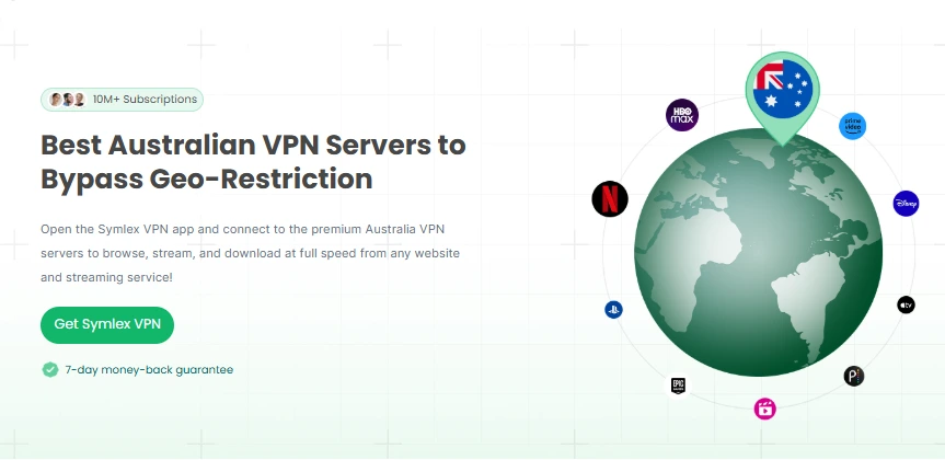 Symlex VPN | Best VPN for Australia: Fast Servers & Streaming