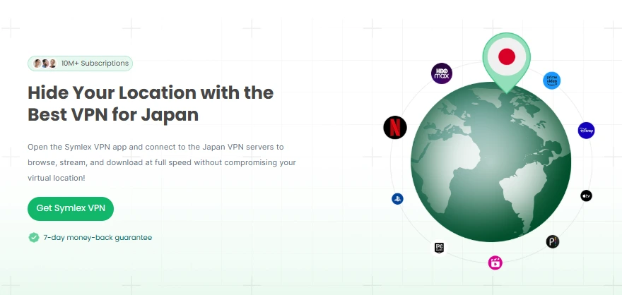 Free VPN for Japan: Gaming & Streaming Servers | Symlex VPN