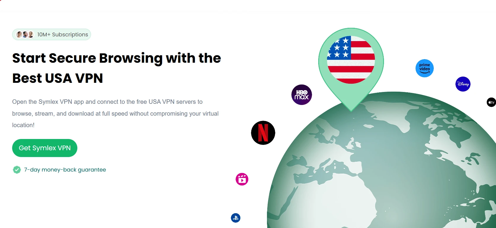 Symlex VPN | Best VPN for USA: Fastest Streaming & Browsing